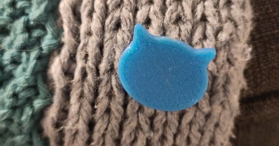 Cat Button by MarcBestmann | Download free STL model | Printables.com