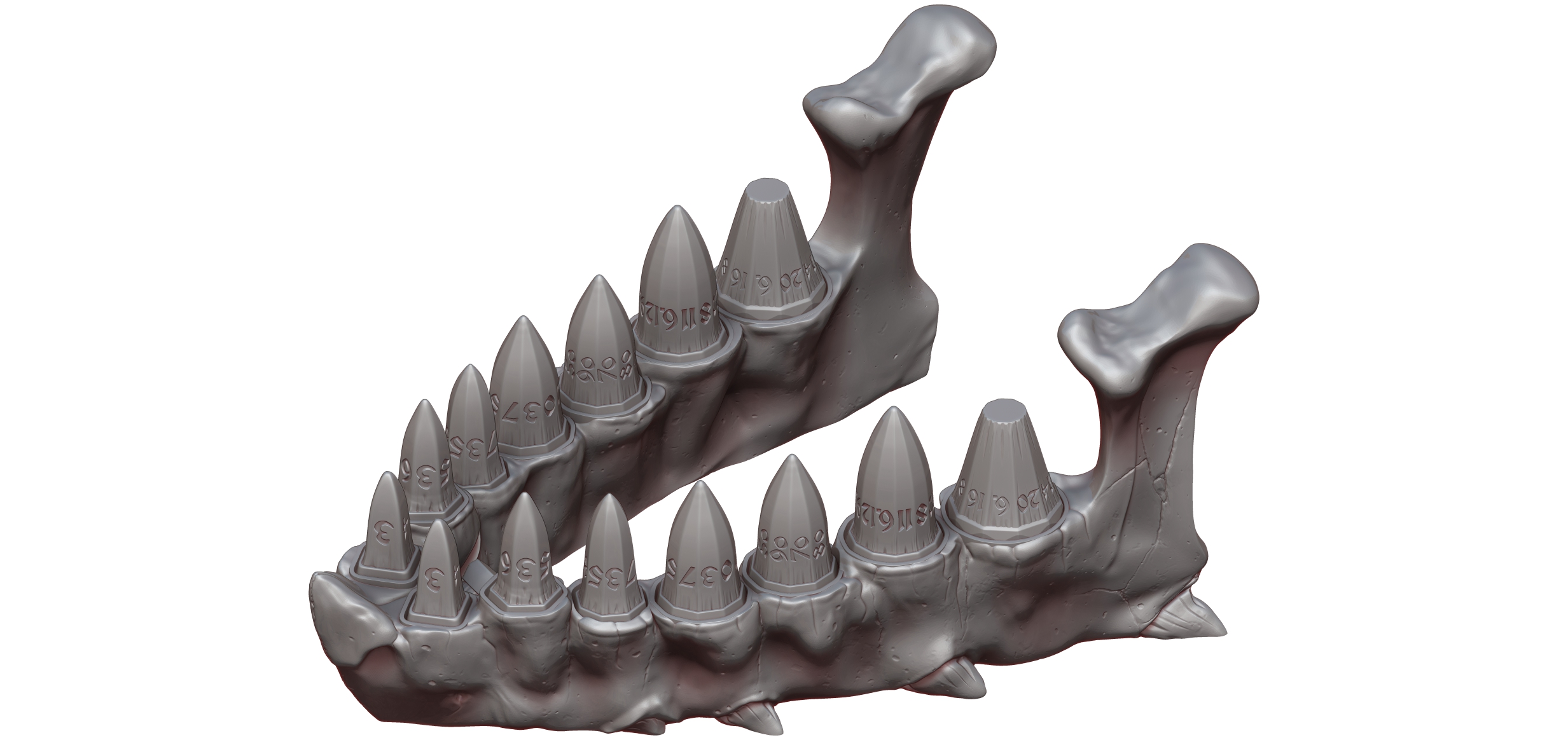 Dragon Teeth Dice Set by Ars Moriendi 3D | Download free STL model ...