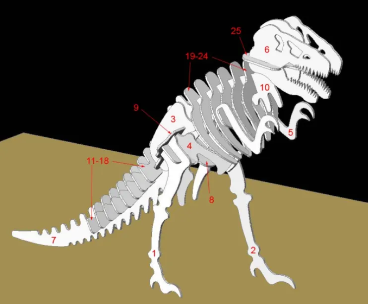 T-rex kit card by Agent_10109 | Download free STL model | Printables.com