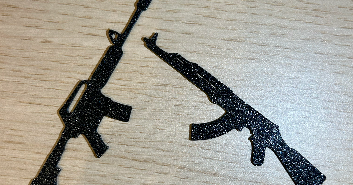 CSGO 2D decor M4A1 and AK47 Wall Art Keychain by DerNiccoo | Download ...