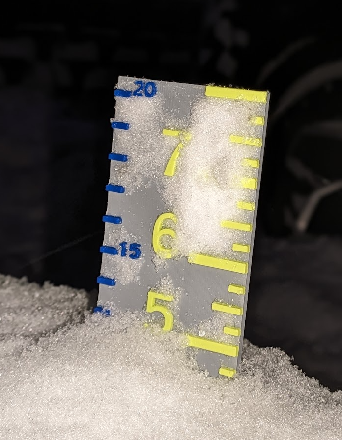 Snowfall Counting Gauge by JoKneeMo | Download free STL model ...