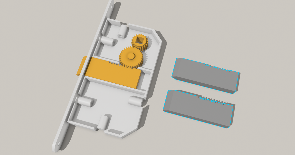 Door Latch Mechanism by Thomas Bonnici | Download free STL model ...