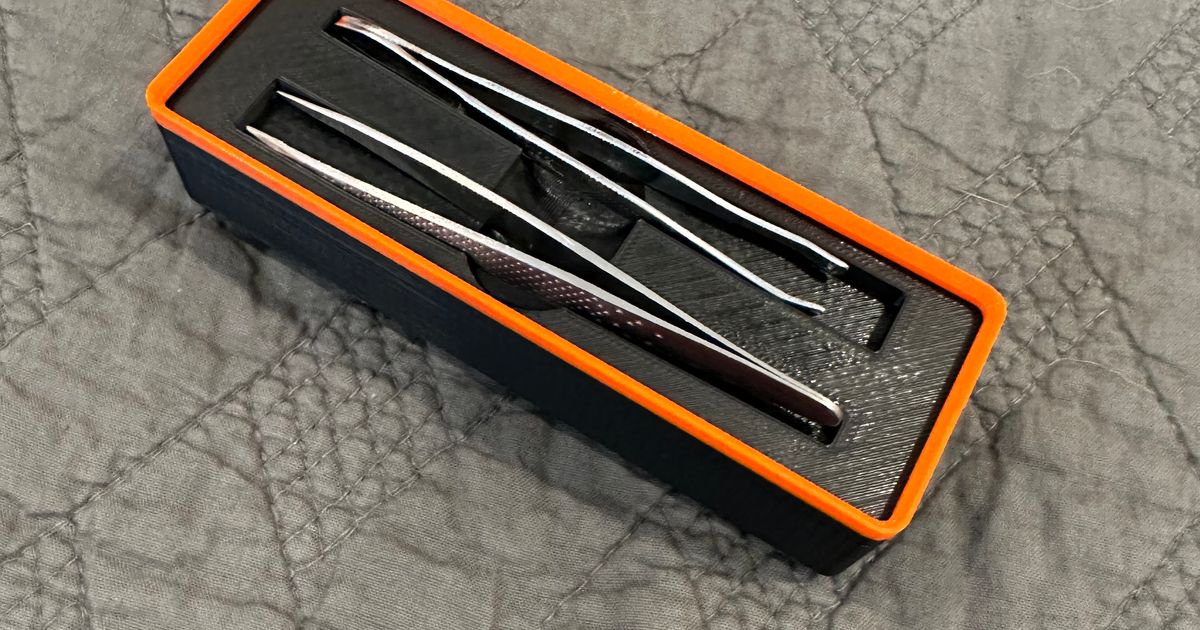 Gridfinity - Tweezer Holder by Chris D | Download free STL model ...