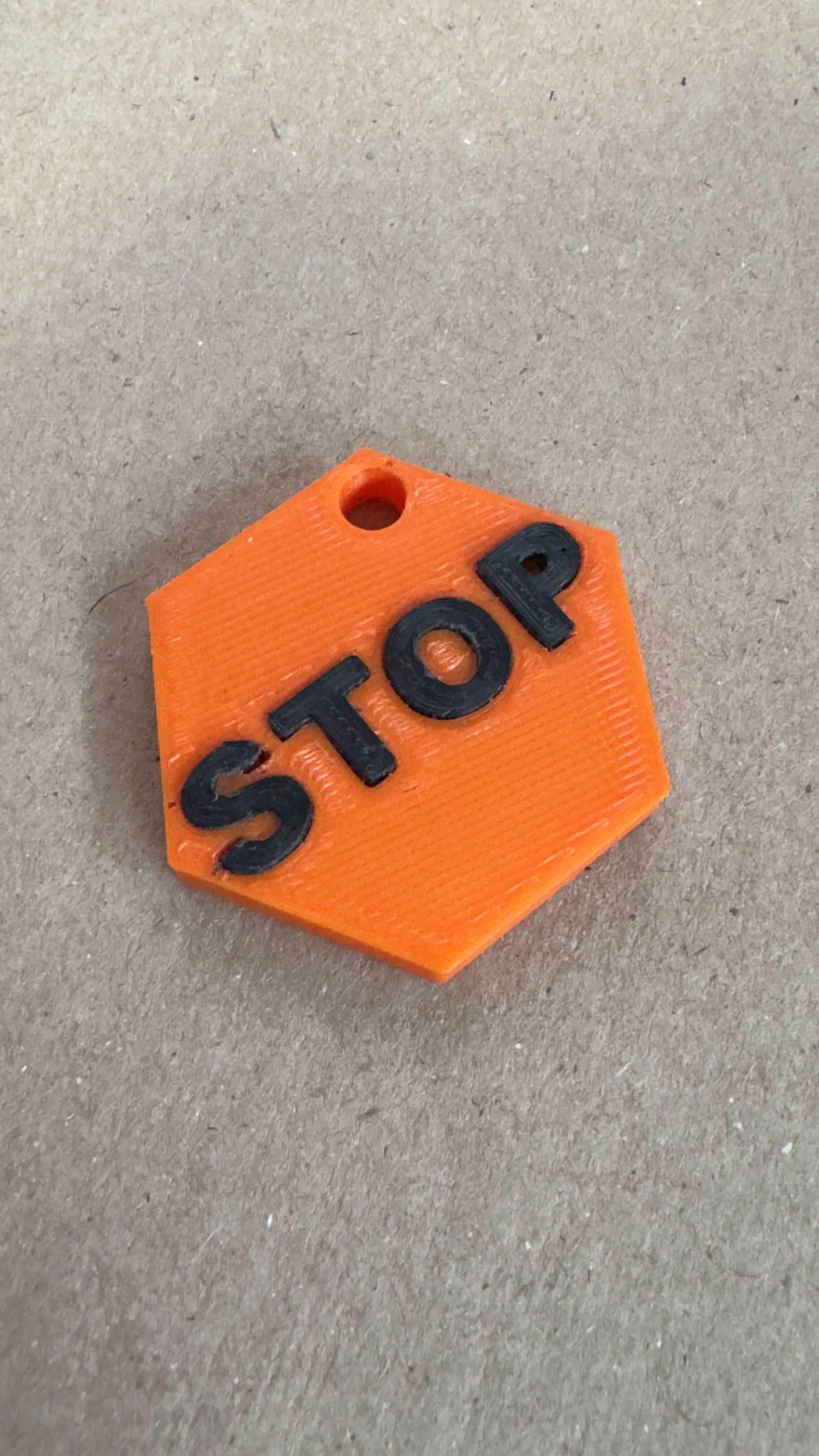 Keychain with word "STOP" like a STOP sign by MARK | Download free STL ...