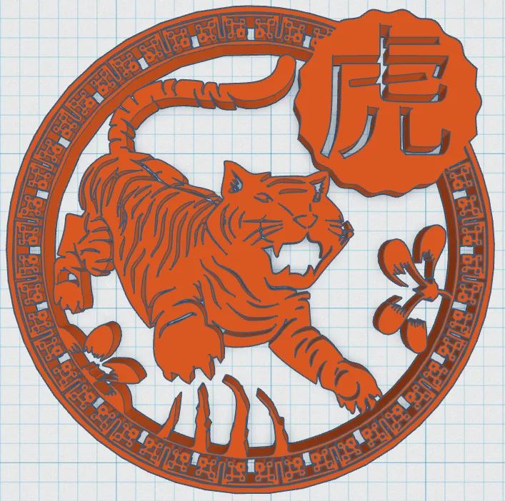 Chinese Zodiac - Tiger by Peter Ennist | Download free STL model ...