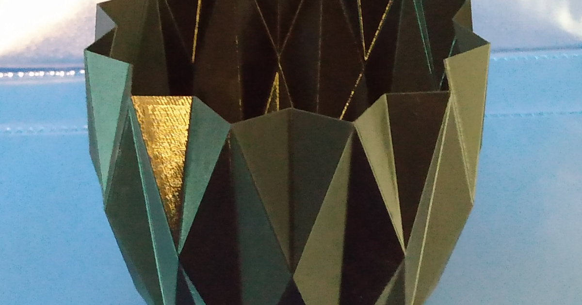 Origami Plant Pot by Samuel Bauman | Download free STL model ...