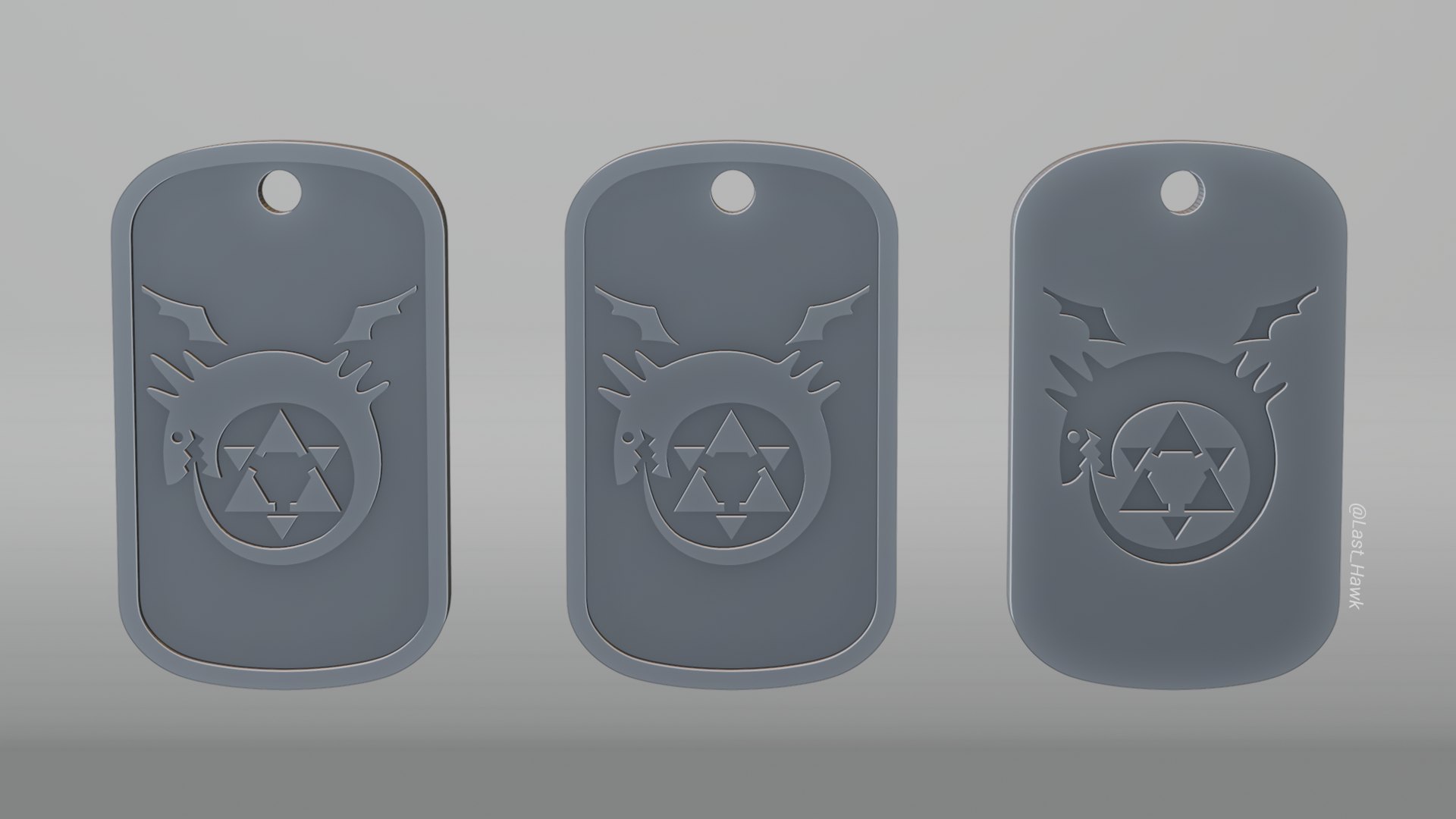 Ouroboros Dogtag Fullmetal Alchemist by Last_Hawk | Download free STL ...