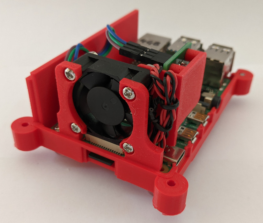 fan cooled Raspberry Pi 4 case by Geoff_B_UK | Download free STL model ...
