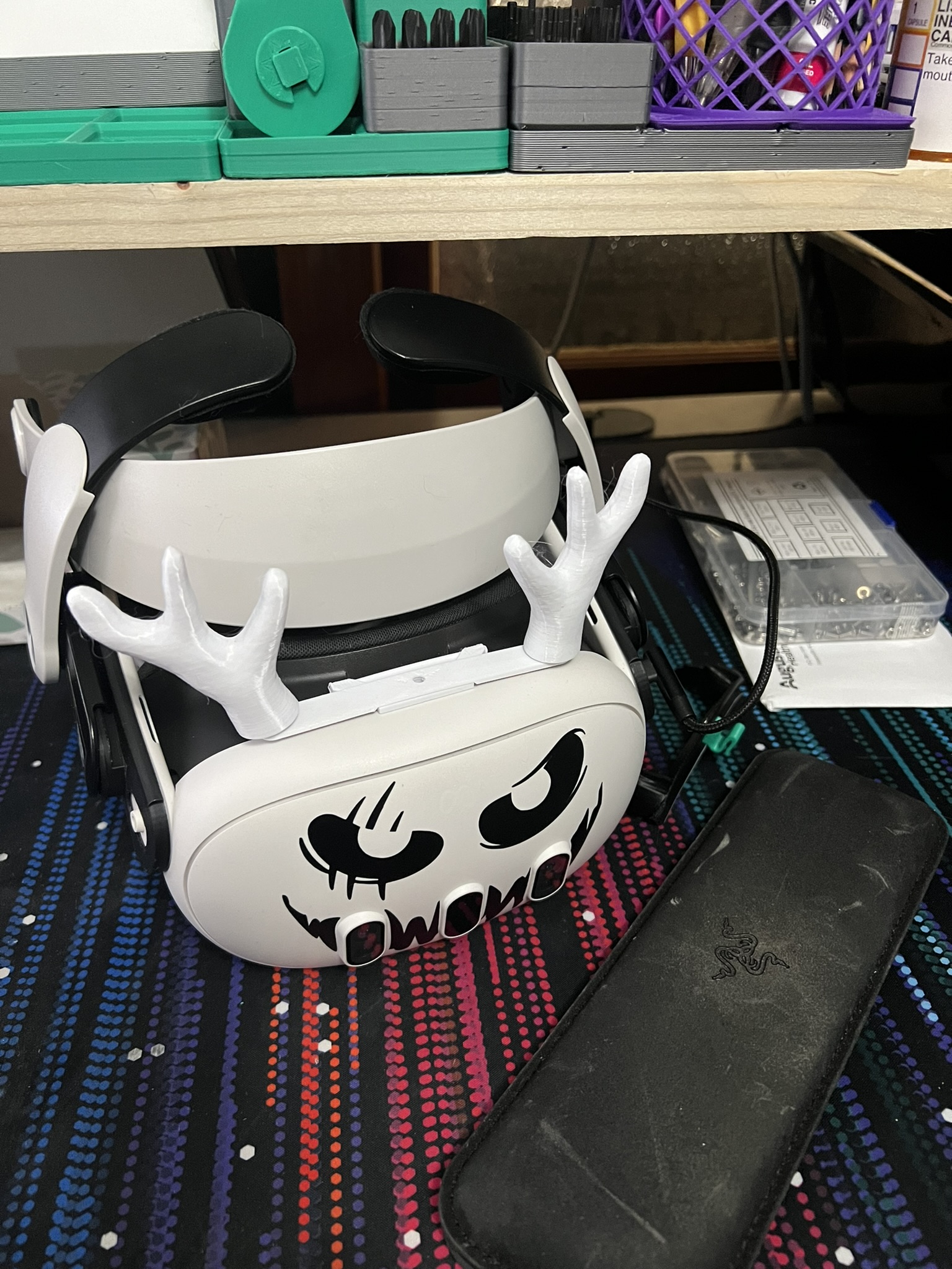 Antlers for Meta Quest 3 - Accessory Mount by Spikeon Studio | Download ...