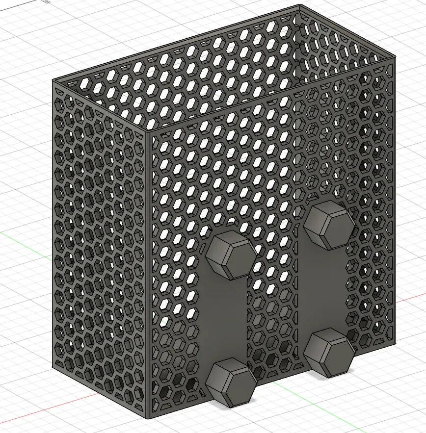 Tall wide Tool holder for Honeycomb storage wall by AAAhmed | Download free STL model ...