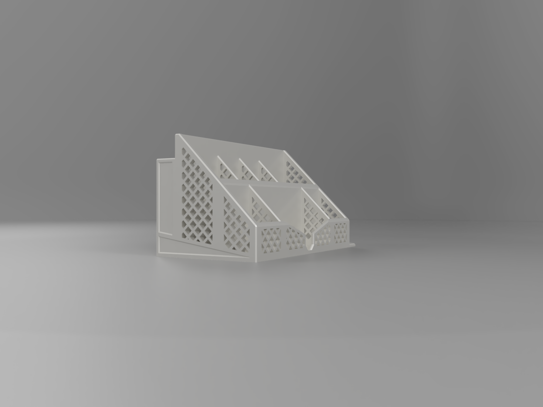 Simple All-In-One 3D printable desk organizer by GreenBit | Download ...