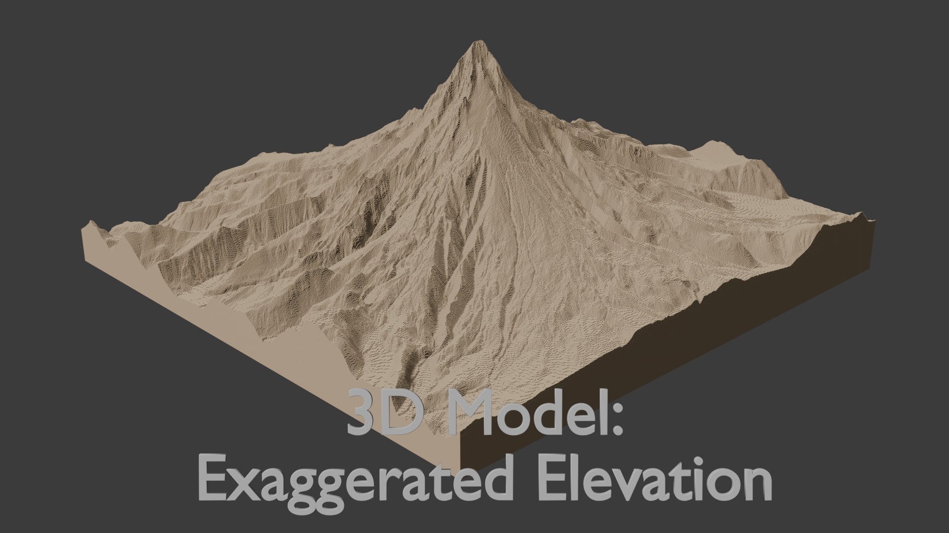 Mt Hood Model Topographic Elevation Map by GeoLitho | Printables Store