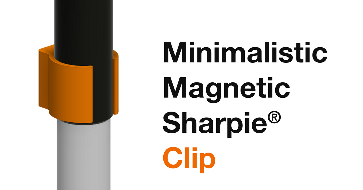 Minimalistic Magnetic Sharpie Clip (Fast) by Alex Mikhailov | Download ...