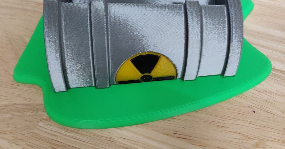 Radioactive Spill Card Holder by Aaron | Download free STL model ...