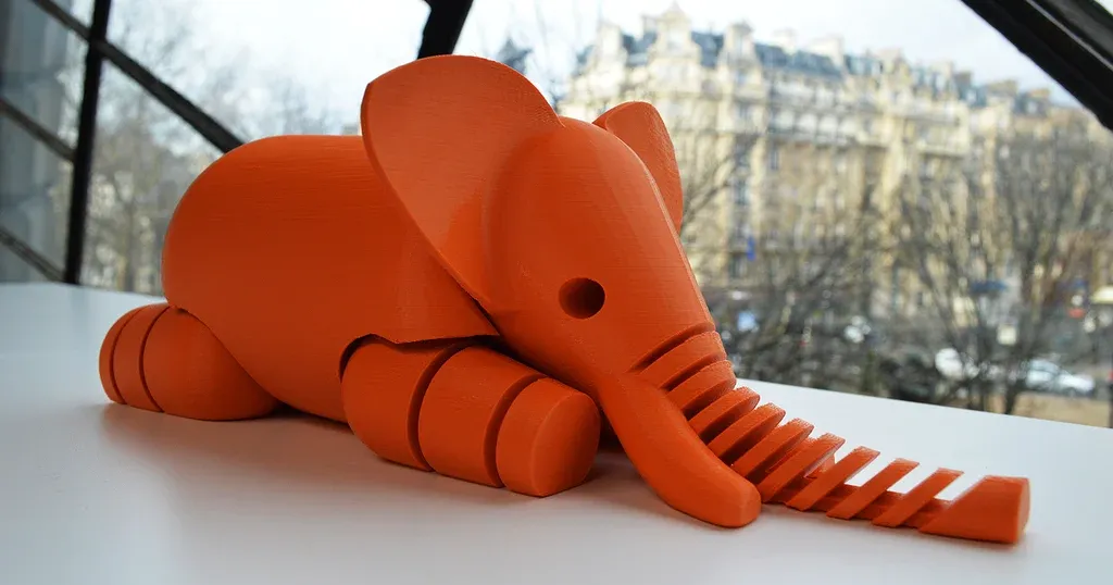 Moveable Elephant by Fearless | Download free STL model | Printables.com