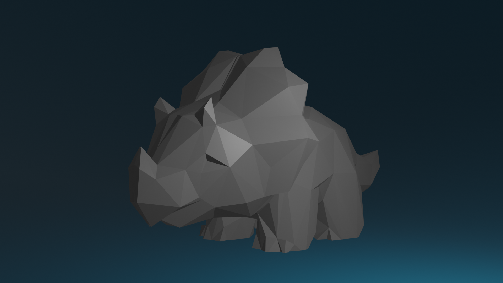 Low Poly Triceratops by ForgedFilament | Download free STL model ...
