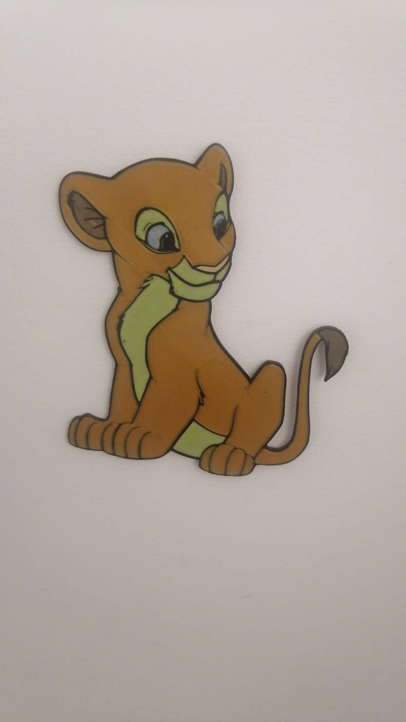 Nala Multi Color Wall Art by techgems | Download free STL model ...