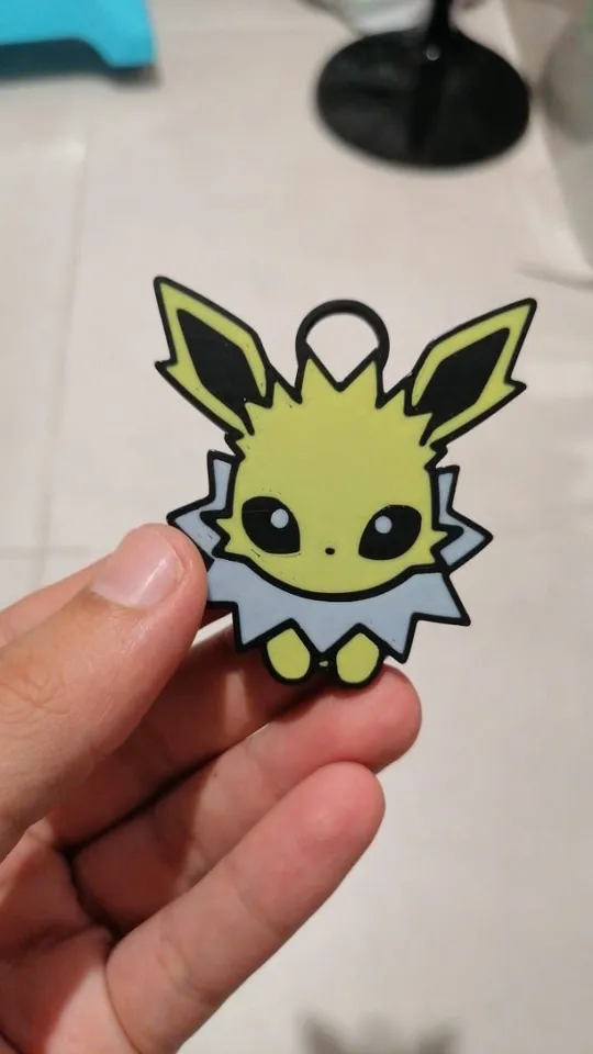 Jolteon Keychain - Multi Color by techgems | Download free STL model ...