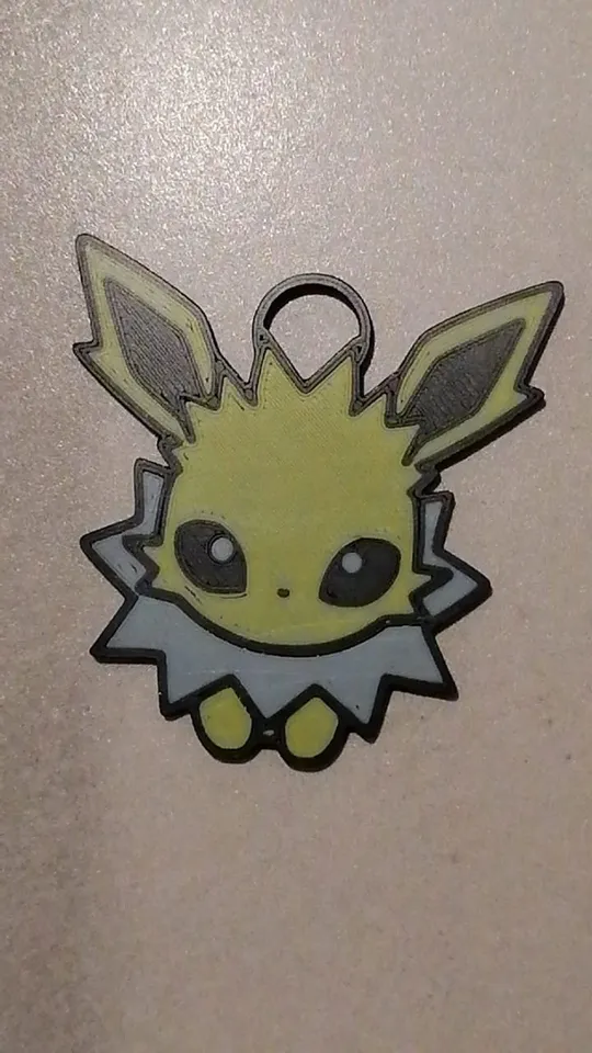 Jolteon Keychain - Multi Color by techgems | Download free STL model ...