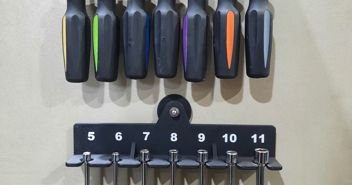 HF Pittsburgh Nut Driver Hanging Racks by holla2040 | Download free STL ...