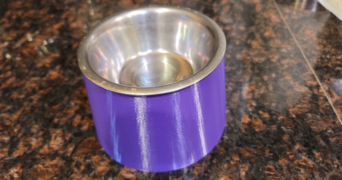 Small Tapered Dog Bowl Riser by geokscott | Download free STL model ...
