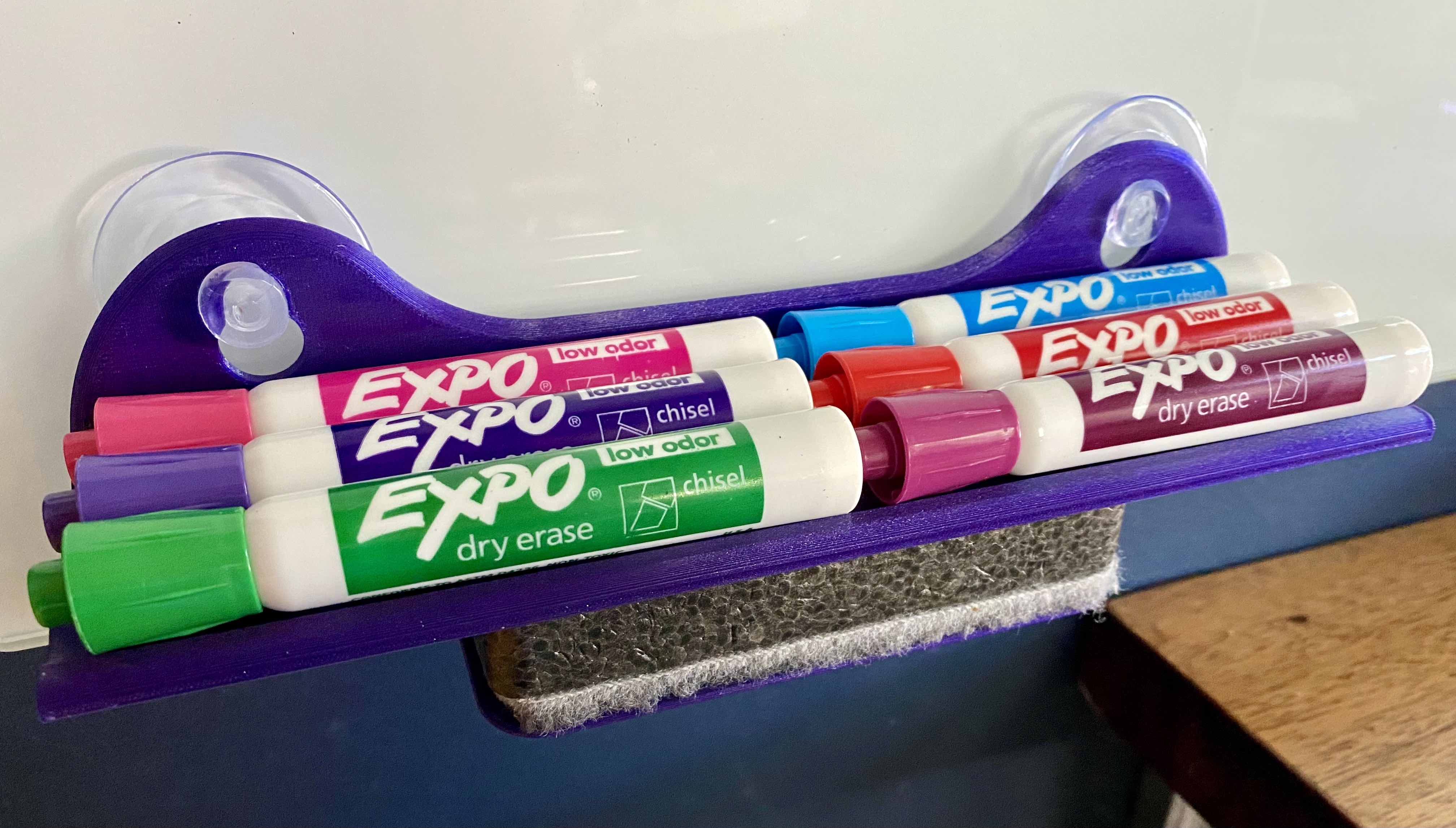 Suction Cup/Magnetic Dry Erase Shelf by samwiseg0 | Download free STL ...