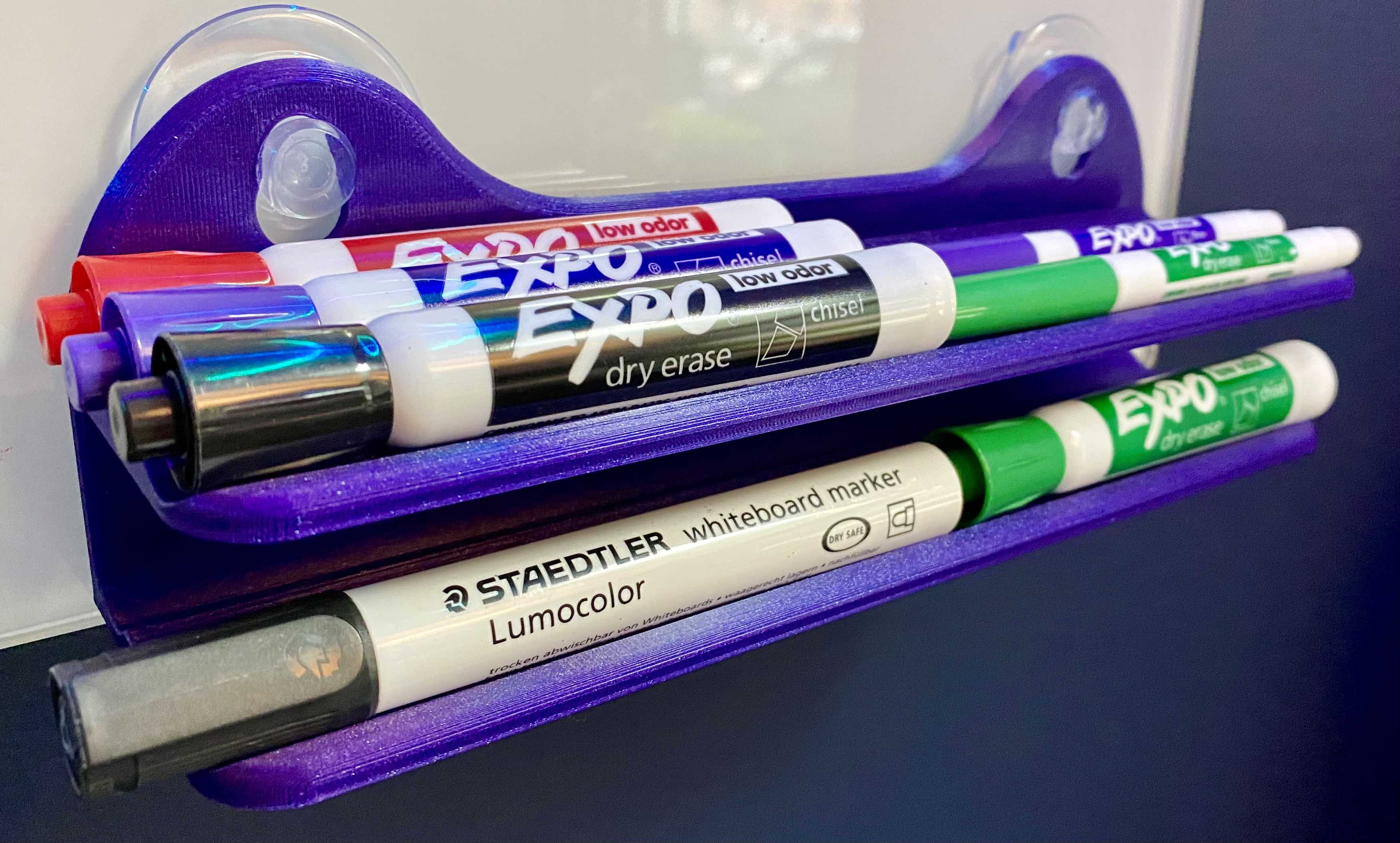 Suction Cup/Magnetic Dry Erase Shelf by samwiseg0 | Download free STL ...
