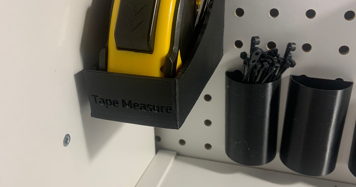 Amazon Basics 10m Self-Locking Measuring Tape Peg Board Holder by ...