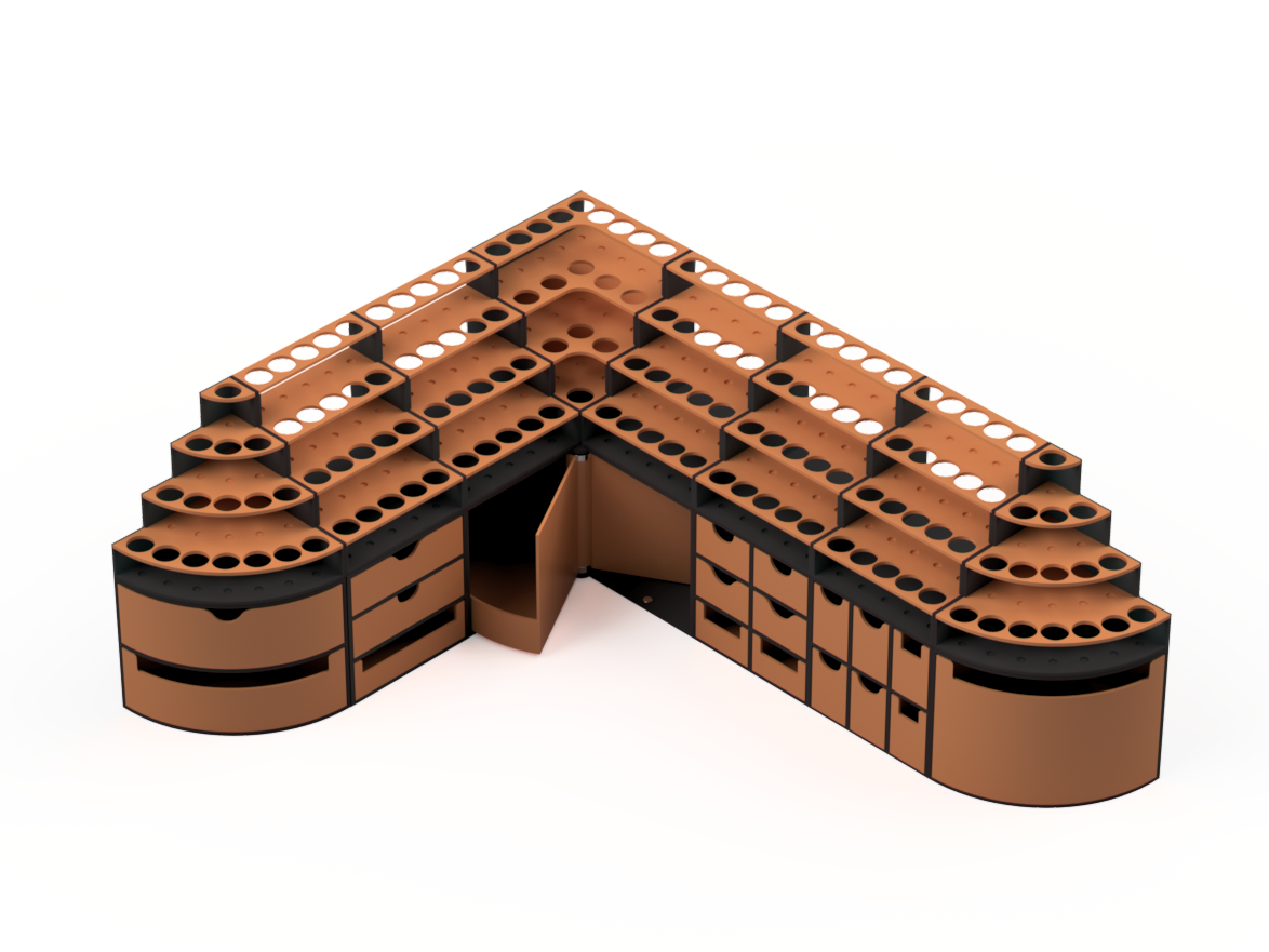 Paint Station 150-150-150 Rounded Corner Box 3D by RedChurch Studio | Printables Store