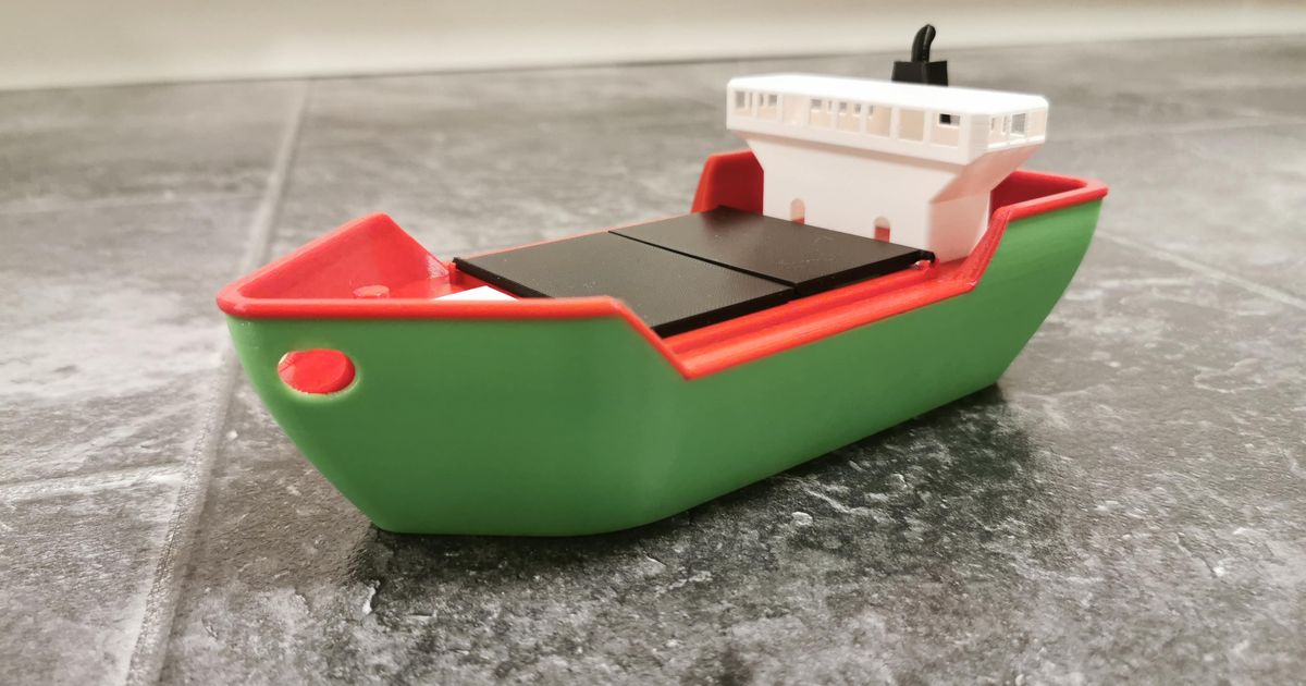Cargo ship by Brekkis | Download free STL model | Printables.com