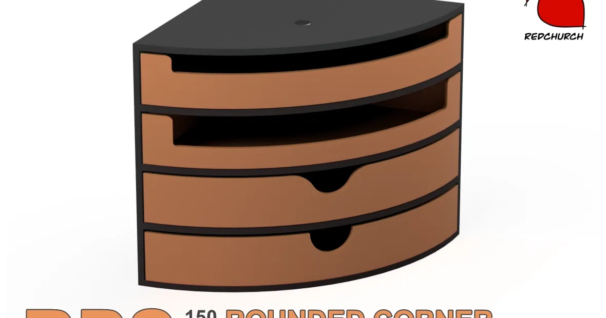 Paint Station 150-150-150 Rounded Corner Box 4D by RedChurch Studio | Printables Store