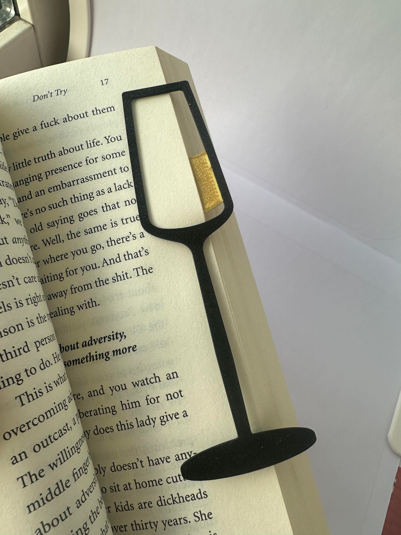 Champagne Glass bookmark by BeRo | Download free STL model | Printables.com