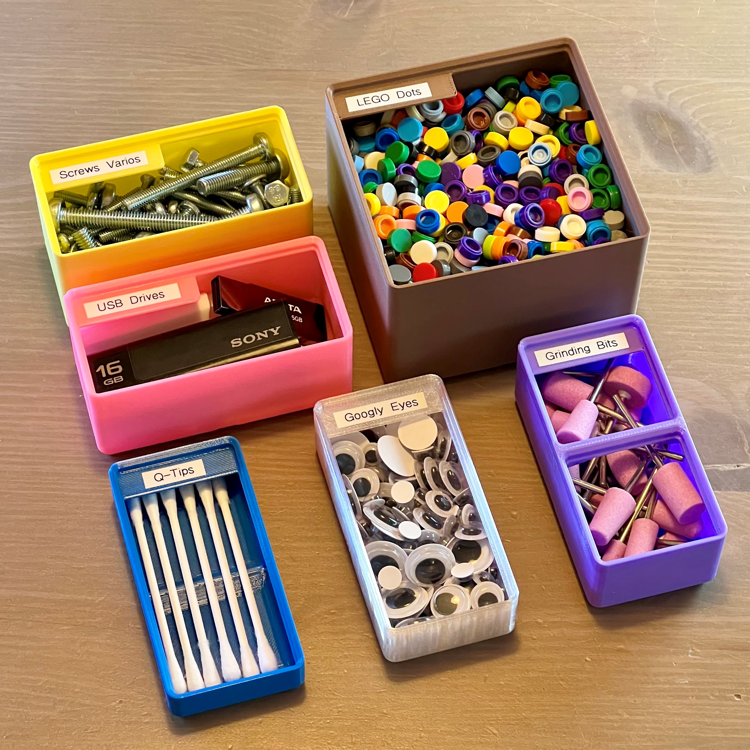 Gridfinity Bins medium size by Plastic Flow | Download free STL model ...