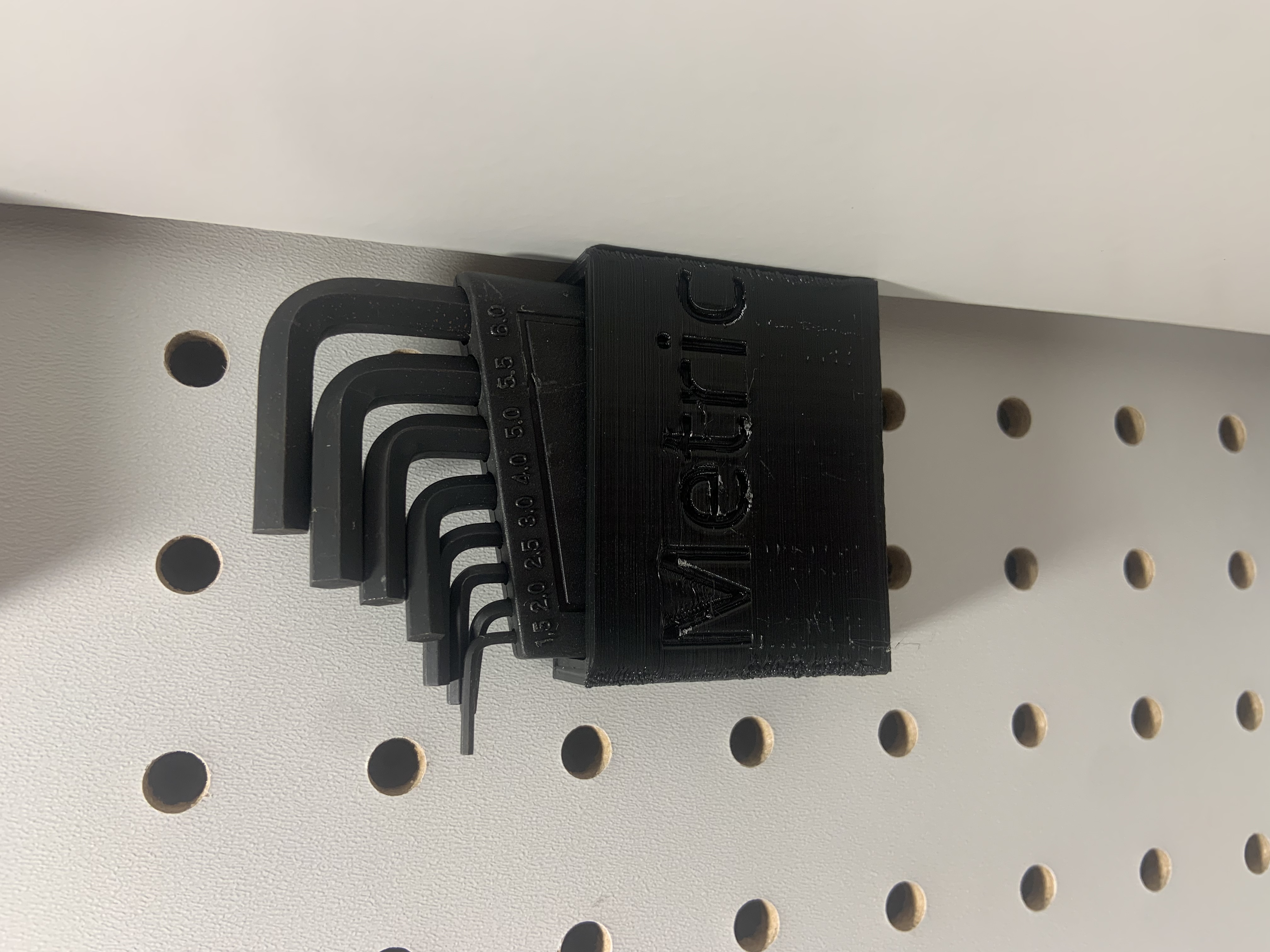 Metric Hex Key Peg Board Organizer by Johordan | Download free STL ...