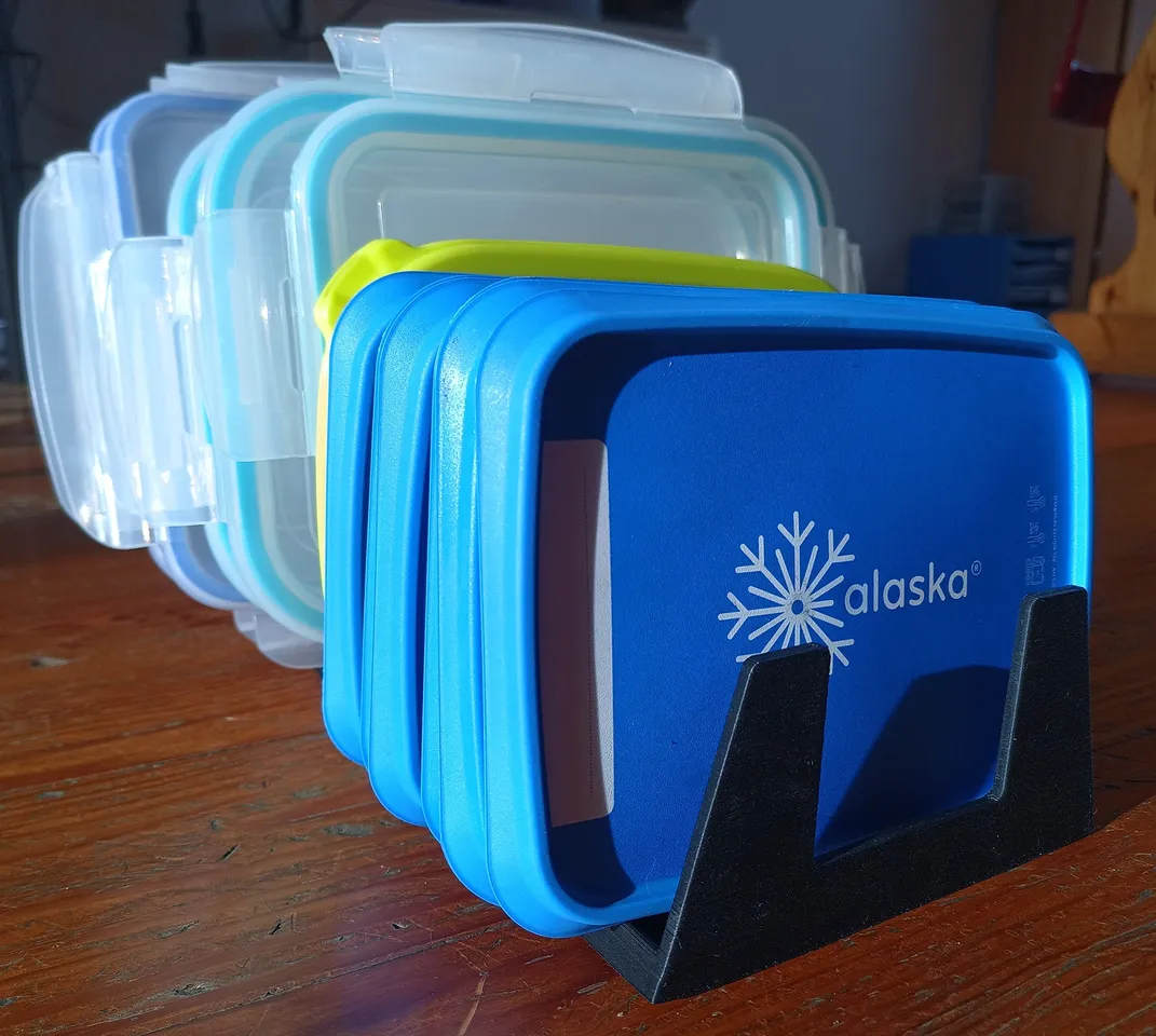 Tupperware lid holder by icepower | Download free STL model ...