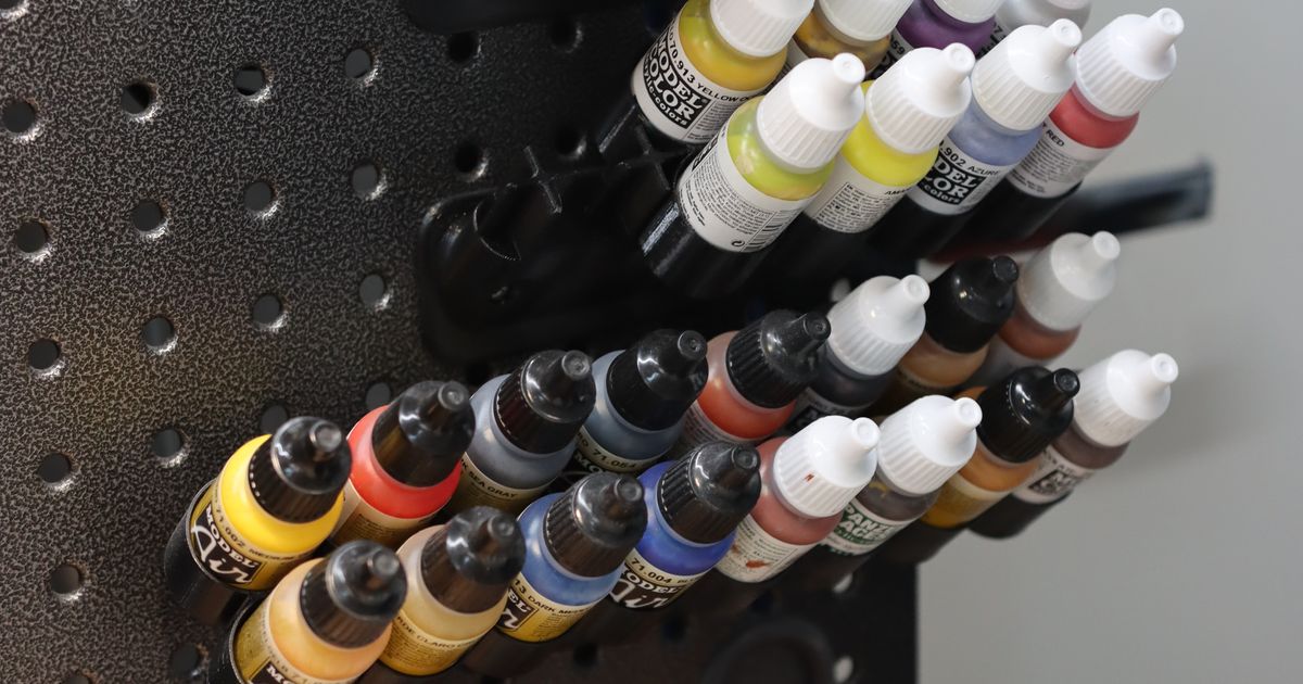 Model Paint Wall rack by HenriDIY | Download free STL model ...