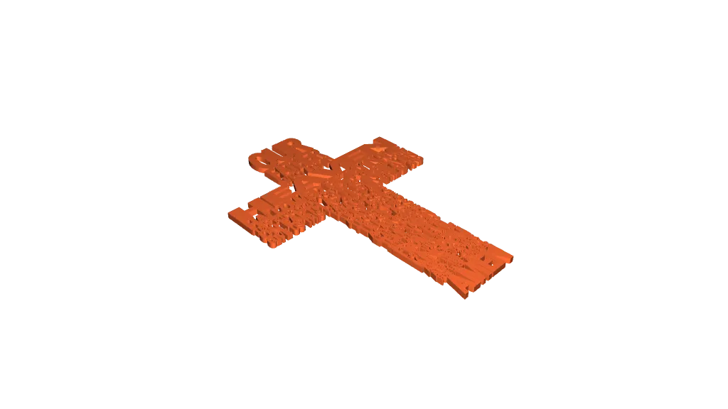OurFather Cross by MattGerman | Download free STL model | Printables.com