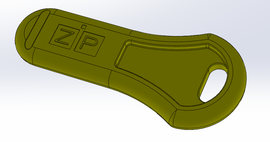 ZIP key with PCF , coffee key by Pixoedge | Download free STL model ...