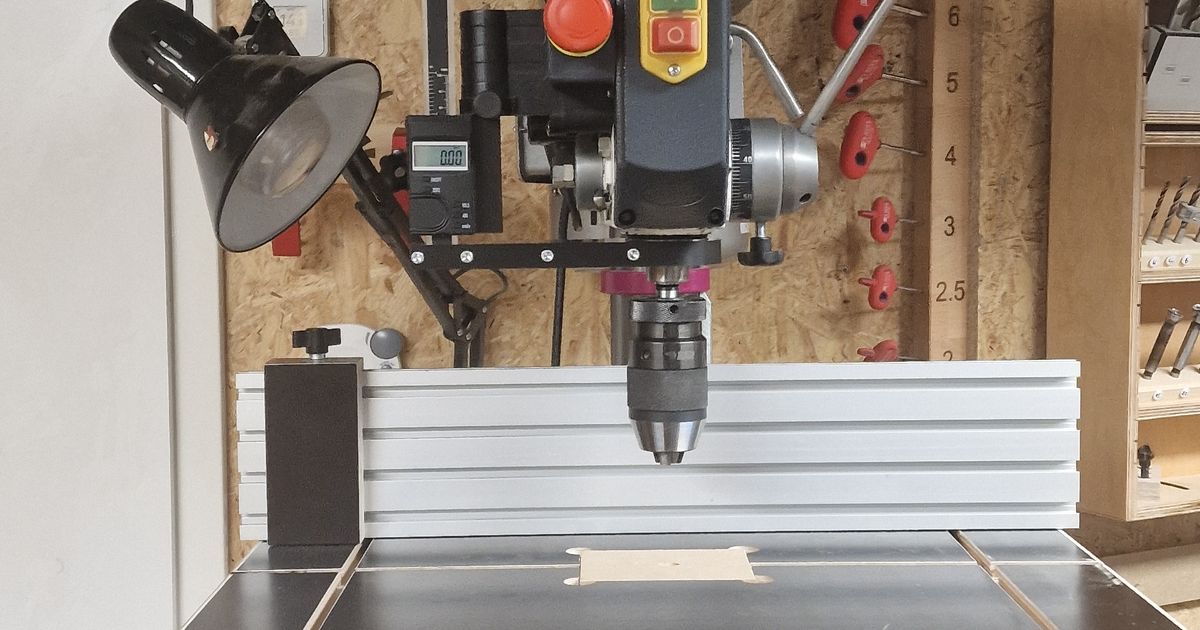 OPTIMUM Optidrill B20 Halterung Tiefenmessung by Belmondo | Download ...