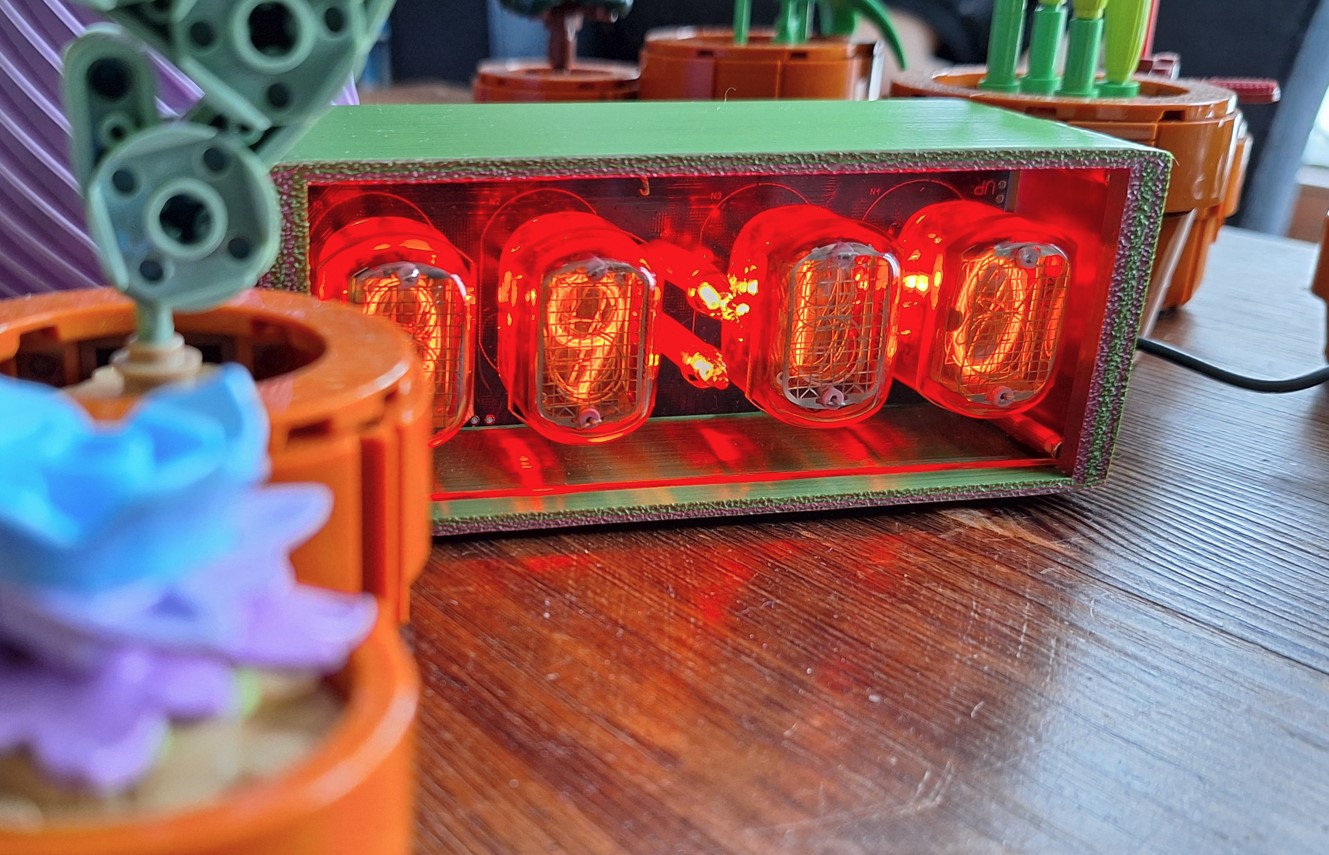 Simple IN-12 Nixie clock case by Fulior | Download free STL model ...