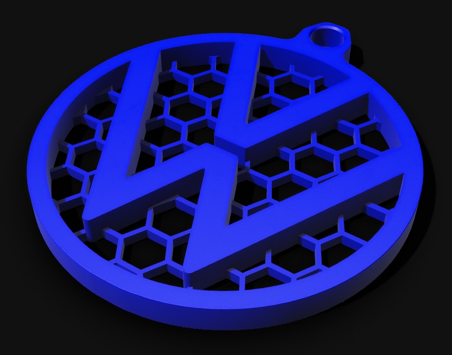 VW Keychain (current design) by ChrisPrints | Download free STL model ...