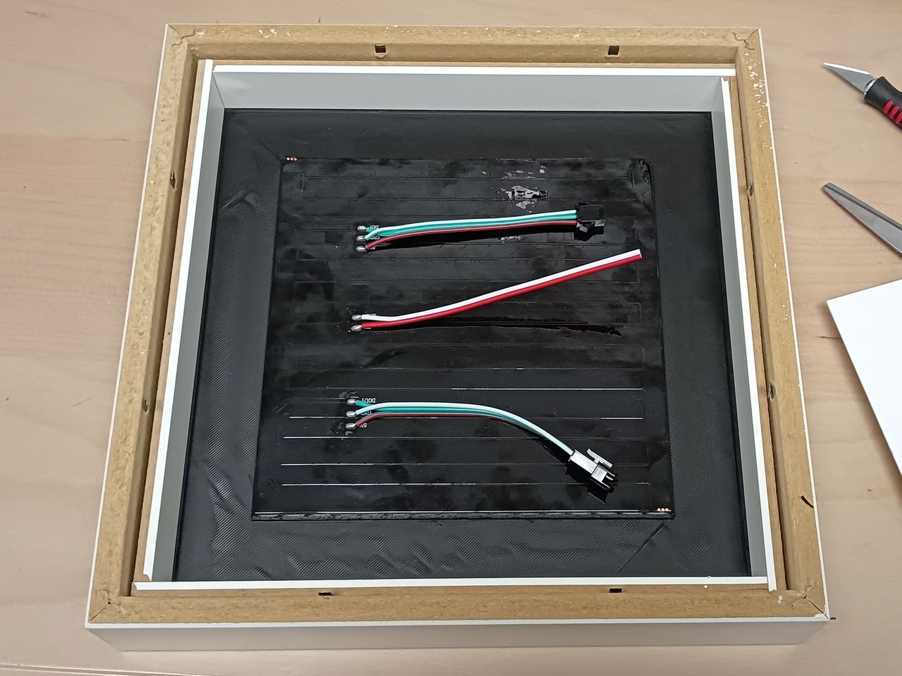 WS2812B 16x16 in Ikea Ribba by Starwhooper | Download free STL model ...