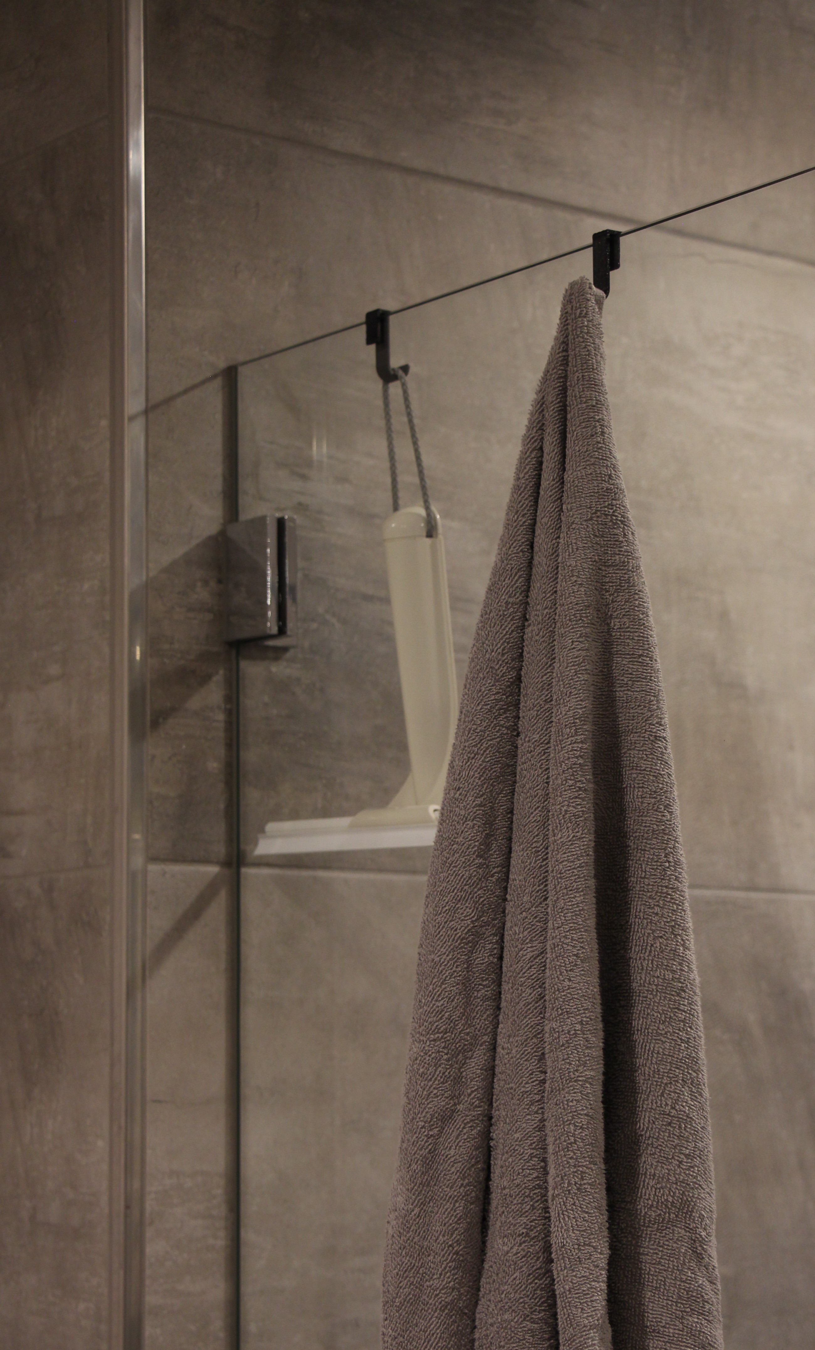 Shower glass hook (metric and inch) by Vinmo | Download free STL model ...