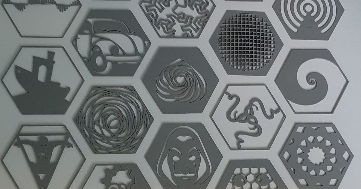 personalized hex (from 100hex project) by rvaccaro | Download free STL ...