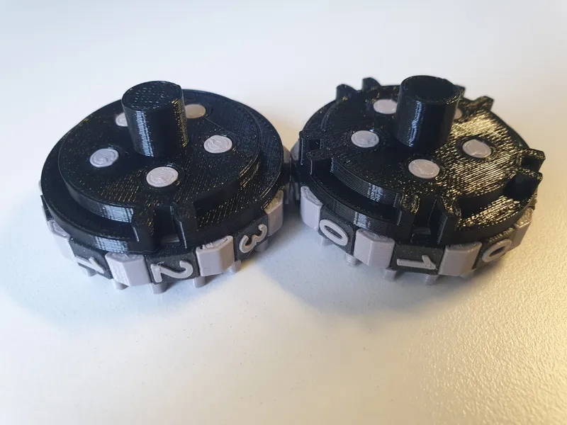 Decimal binary mechanical counter by Markvart | Download free STL model ...
