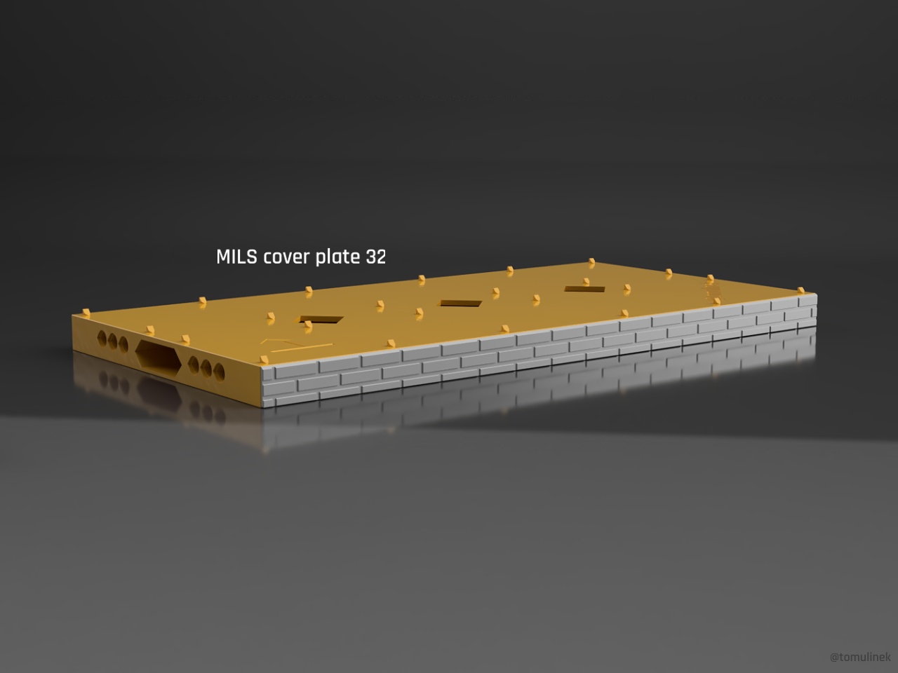 MILS Plate with channels for Lego (and compatible) modular buildings by ...