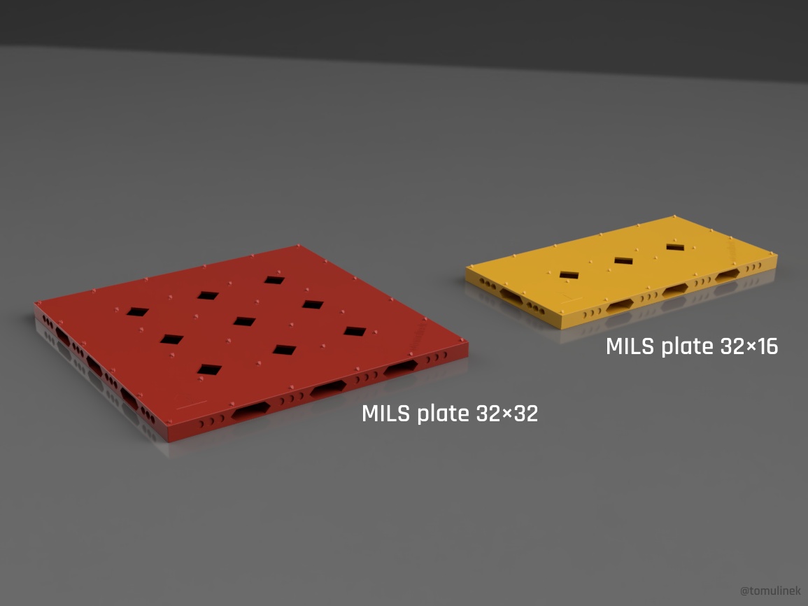 MILS Plate with channels for Lego (and compatible) modular buildings by ...