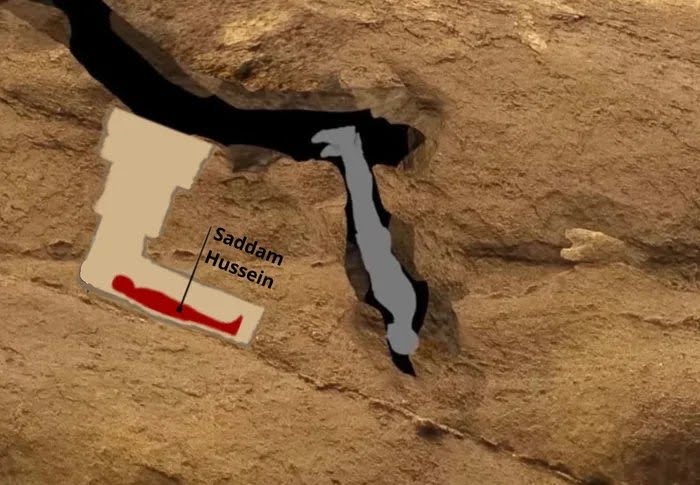 Saddam Hussein Hiding Silhouette by jor2468 | Download free STL model ...