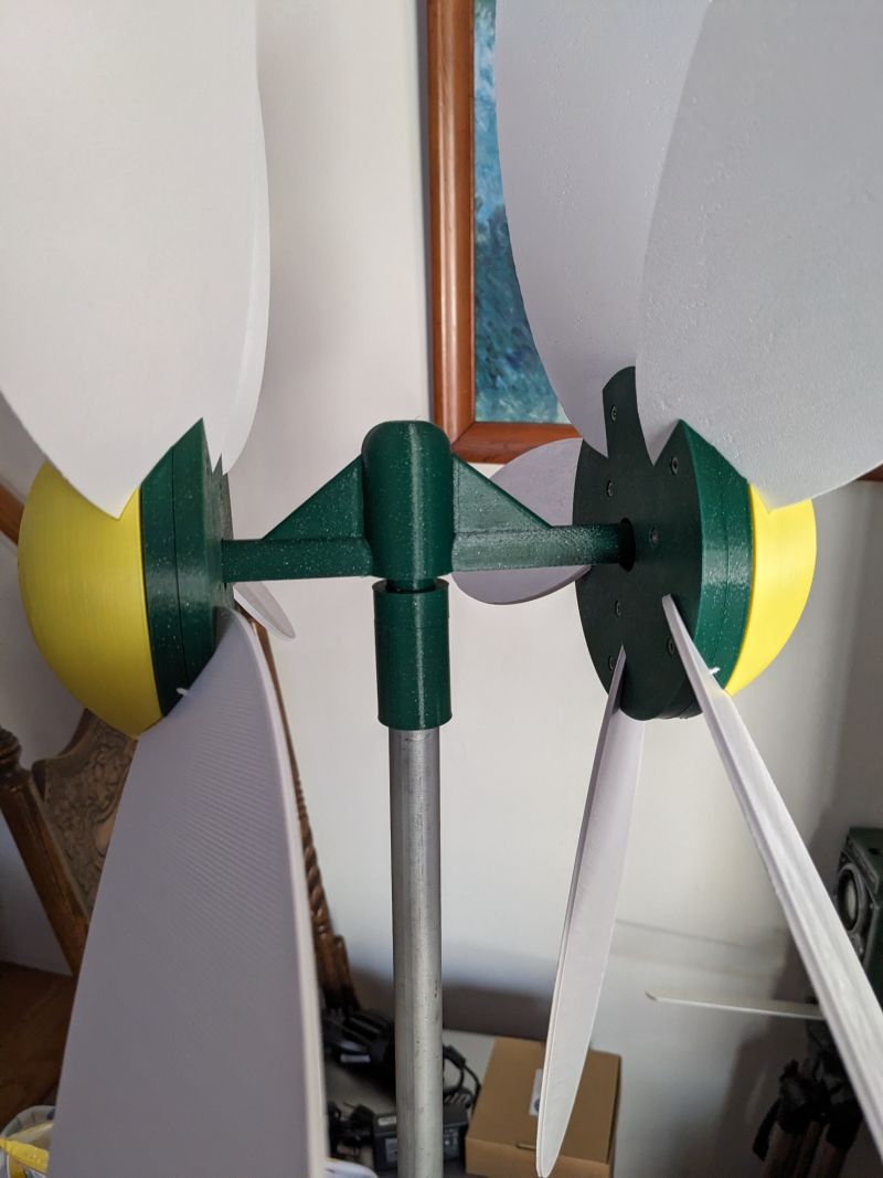 Large 5 Sail Duplex Wind Spinner by Nikdfish | Download free STL model ...