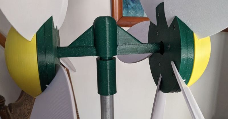 Large 5 Sail Duplex Wind Spinner by Nikdfish | Download free STL model ...